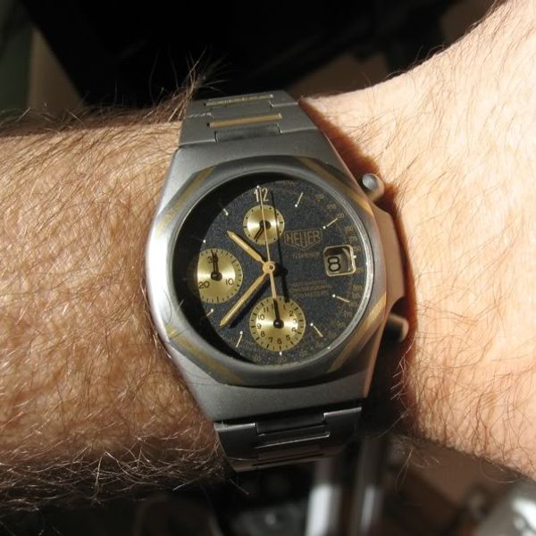 FS: Vintage Heuer Titanium Chronograph Automatic Lemania - Mint ...