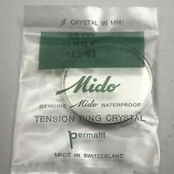 【送料無料】waterproof permafit 33mm mido vintage watch crystal grey tension ...