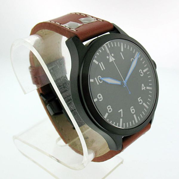 FS:Ticino 44mm Automatic PVD Pilot Watch SUPERLUME / SAPPHIRE Crystal ...