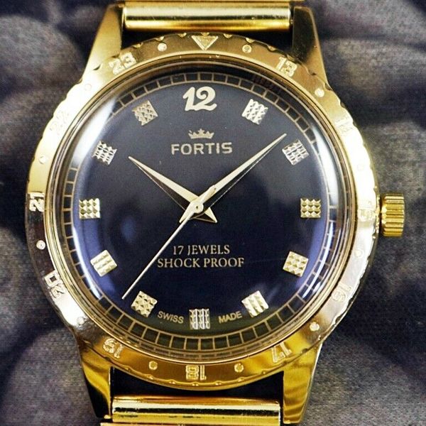 FORTIS MECHANICAL WINDING GP CASE SWISS MADE MEN'S USED WATCH / WORKING ...