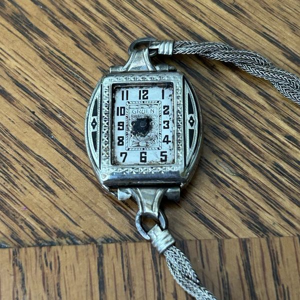 Vintage Gruen 15 Jewels 14k Gold Reinforced With Metal Wadsworth Watch ...