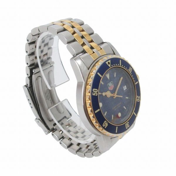 TAG Heuer Professional WD1223-G-20 Blue Dial Quartz Men's Watch used ...
