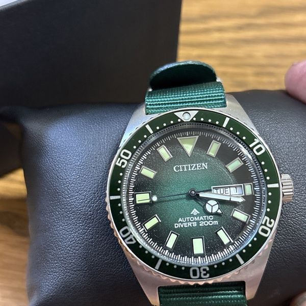 Citizen Promaster Automatic Green Dial Green NATO Strap and original ...