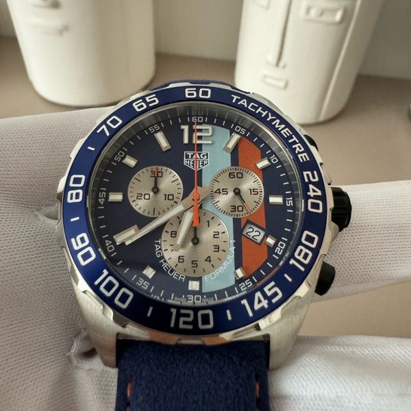 TAG Heuer Formula 1 Blue Dial Men's Watch Gulf Special Edition ...