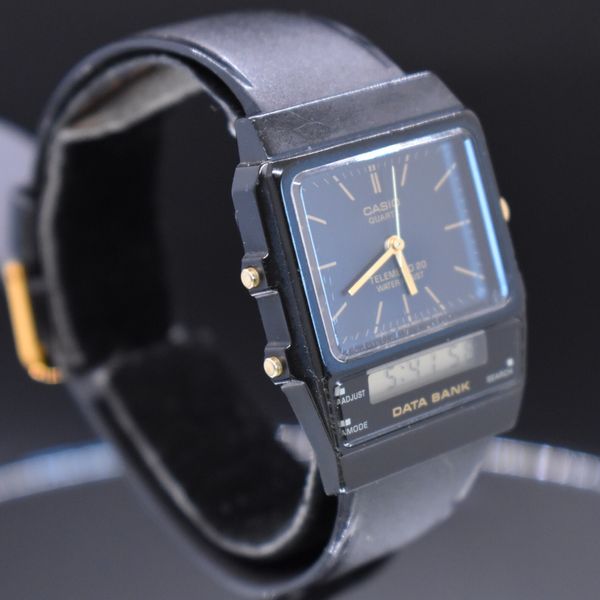 Vtg CASIO TELEMEMO 20 Ana Digi Watch Men 344 AB-10W NEW BATTERY ...