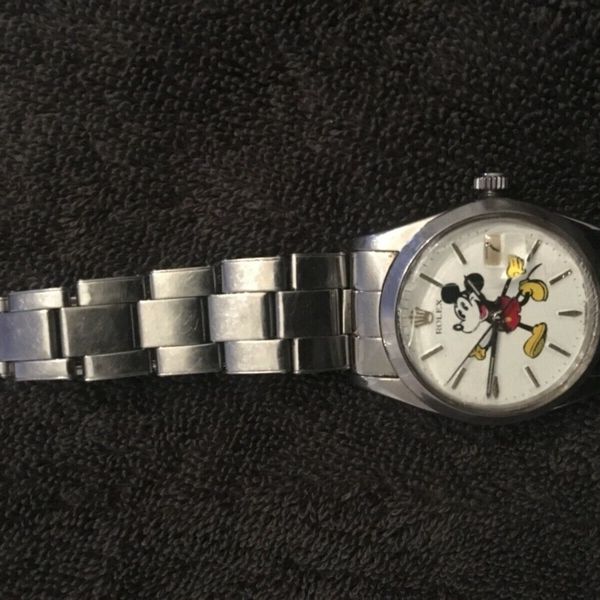Rolex Mickey Mouse watch no reserve | WatchCharts Marketplace
