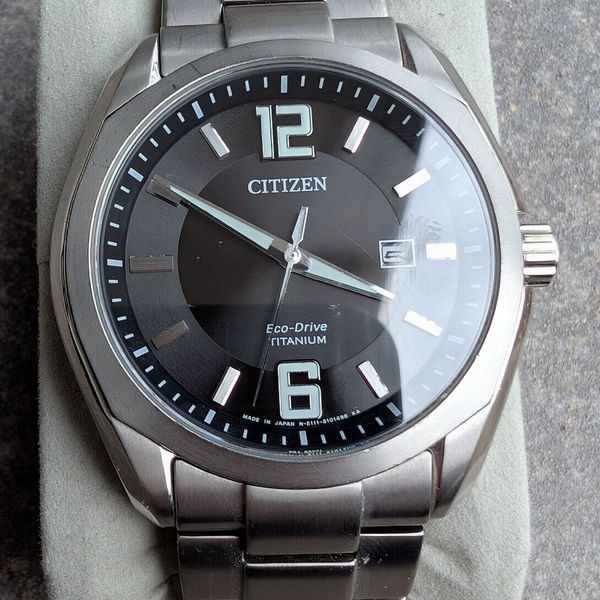 Citizen Eco-Drive Sapphire Titanium. E111 calibre, Gents watch, Tough 43mm. | WatchCharts ...