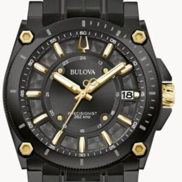Bulova Precisionist Icon Sapphire Crystal Black Menâ s Watch 98B408 ...