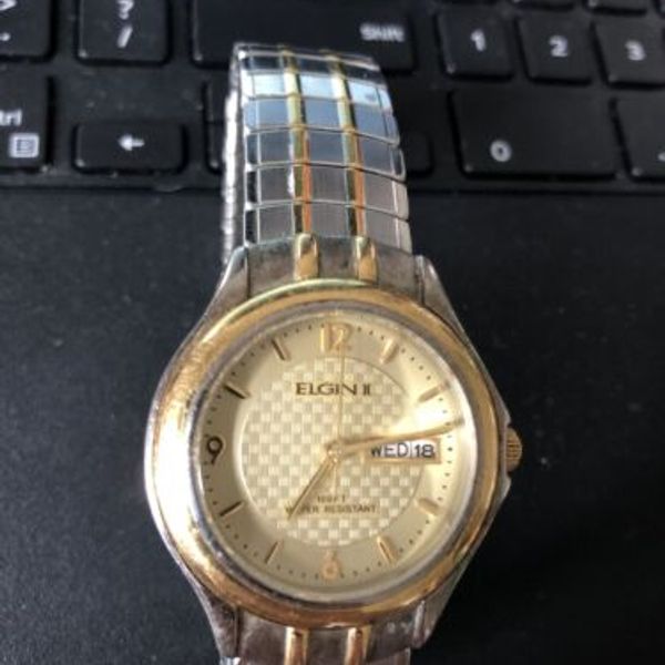 Men's 1990s Elgin II FCT001 Dual Tone Watch | WatchCharts Marketplace