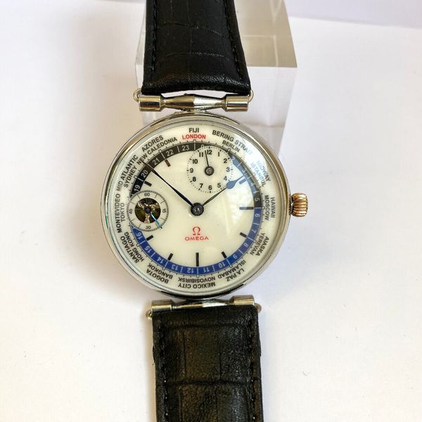 Exc. Rare OMEGA Marriage 44 mm Greenwitch World Time Open Ballance 24 ...