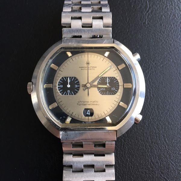 1969 Hamilton Chrono-Matic Fontainebleau (Panda) | WatchCharts Marketplace