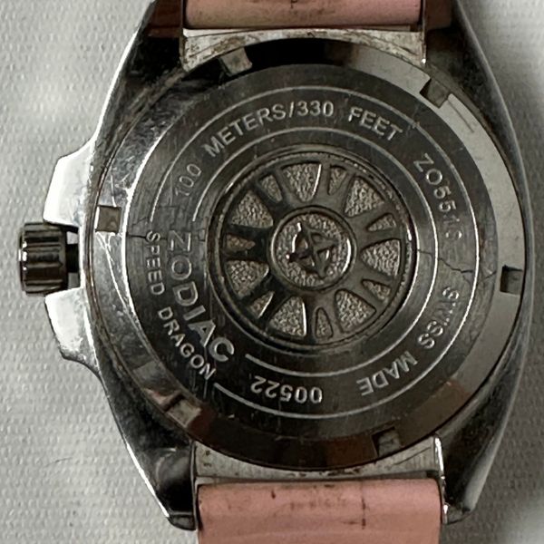 Woman's Zodiac Speed Dragon ZO5513 Swiss Quartz Dive Watch New Battery ...