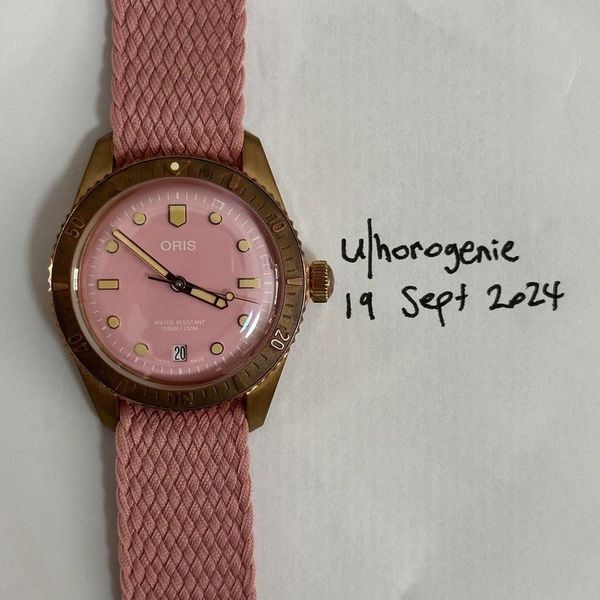[WTS] BNIB Oris Divers Sixty-Five 'Cotton Candy' Pink Dial 38mm Full ...