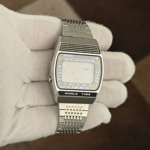 Rare Vintage Seiko World Time A239-5020 Men’s Digital Sports Watch JDM ...
