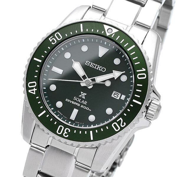 SEIKO Prospex SNE583P1 Solar Diver Green Dial 200m Original Box ...