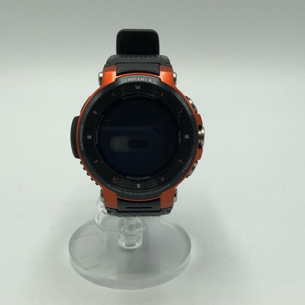 [Used] CASIO PROTREK WSD-F30 Casio watch black orange [17 ...