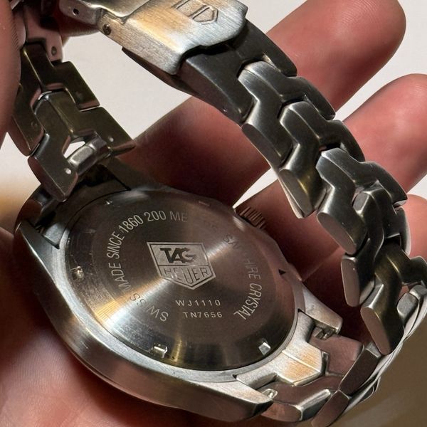 TAG Heuer Link Men's Black Watch - WJ1110 | WatchCharts Marketplace