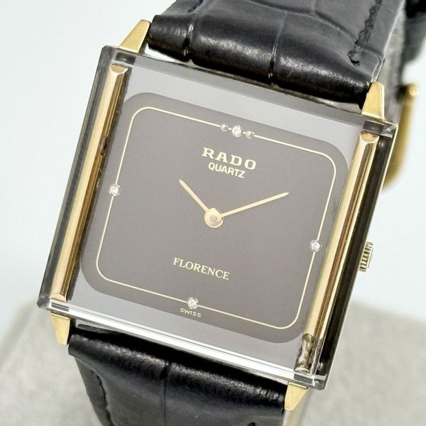RADO FLORENCE 121.2020.2 MEN'S 30mm VINTAGE WATCH SWISS QUARTZ F636 ...