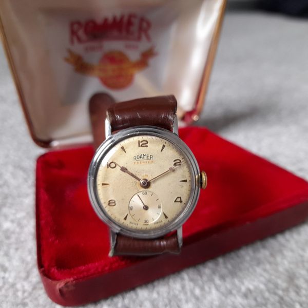Roamer Premier Watch Vintage Military Swiss Made Mechanical MST Tissot ...