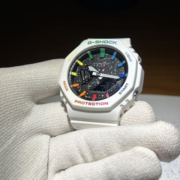 casio g-shock Ga2100 -7 Aer Custum Rainbow Nuovo Casioak Mod ð custom ...