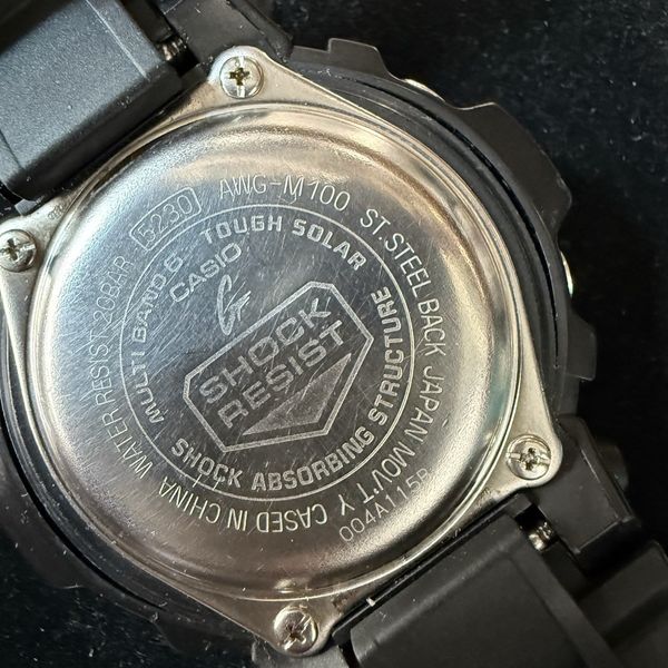 Casio G-Shock AWG-M100 Radio Controlled Solar Watch Mens | WatchCharts ...