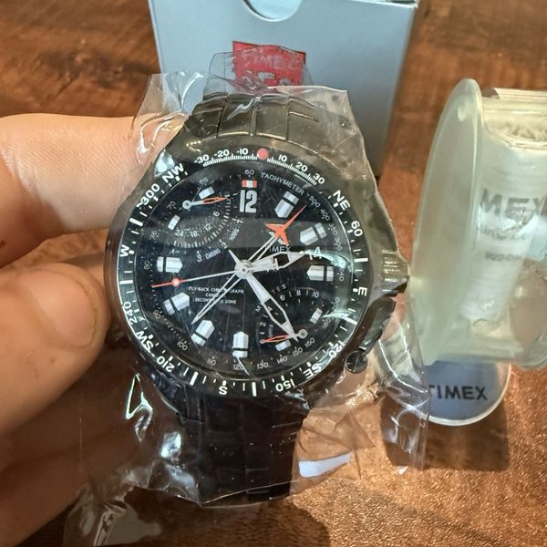 Timex TX Technoluxury Fly-Back Chronograph Quartz Watch T3B861 Dead ...