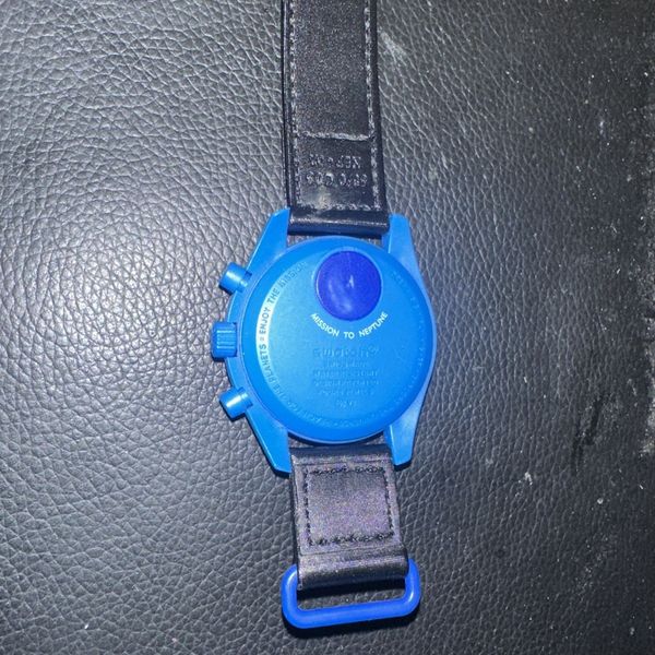 Swatch Mission To Neptune - Bioceramic Speedmaster Moonswatch - used ...