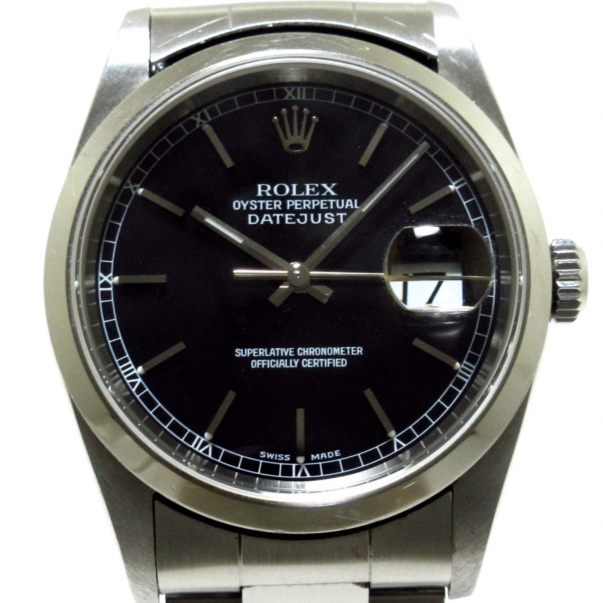 [New] [Used] ROLEX Datejust Watch SS / 13 frames (full frames) Black ...