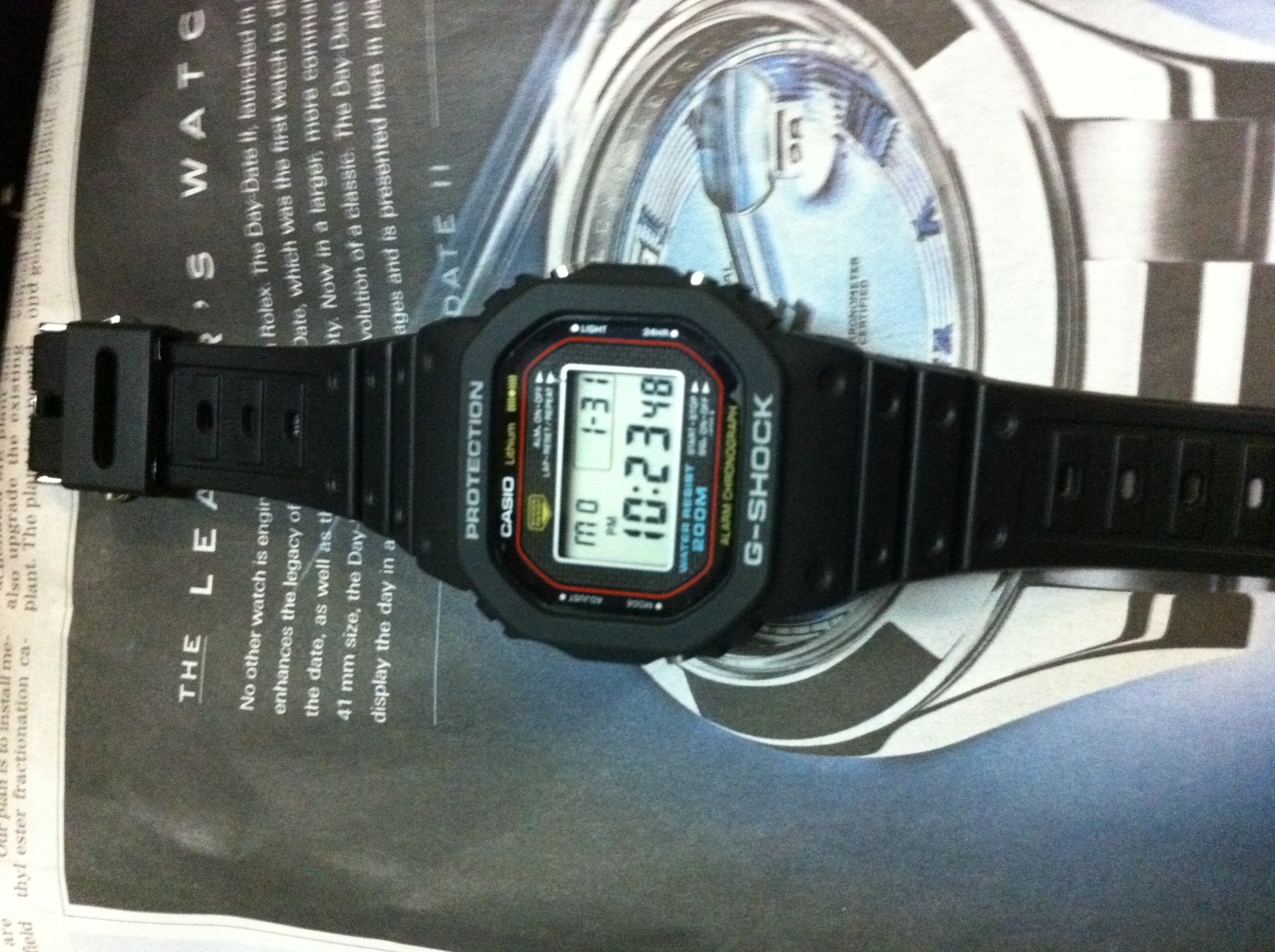 Casio GRAIL DW5000C-1A Virtually MINT (Mod240) , Low serial number ...
