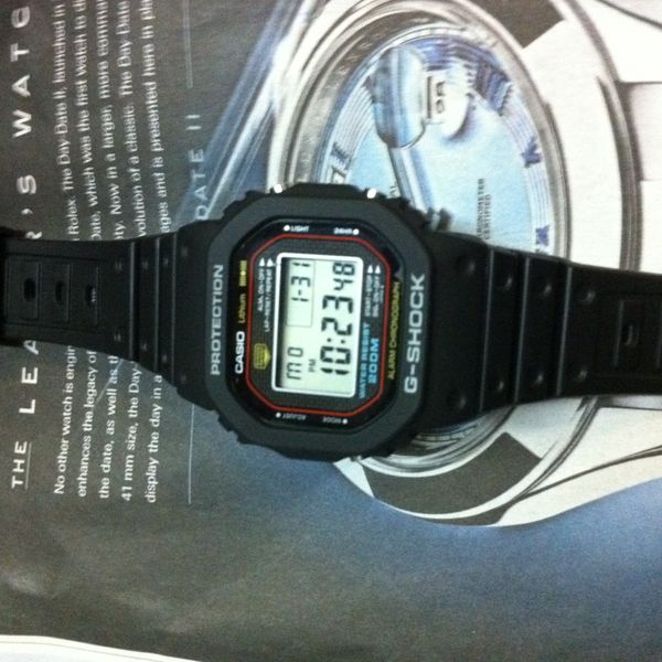 Casio GRAIL DW5000C-1A Virtually MINT (Mod240) , Low serial number ...