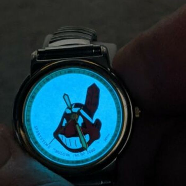 Bulova Chief Wahoo Cleveland Indians Watch for Women / Young Men w ...