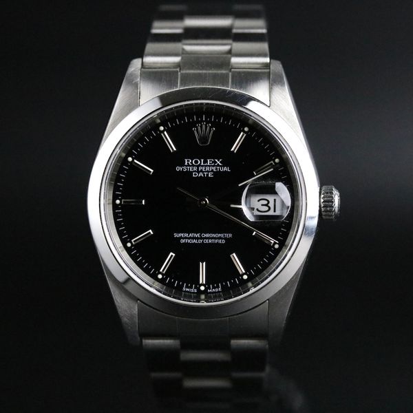 FS: 2002 Rolex 15200 Date Model 34mm Black Dial | WatchCharts Marketplace
