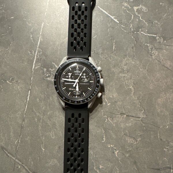 Omega x Swatch Bioceramic Moon Watch Mercury Mission Black/Grey Bring a ...