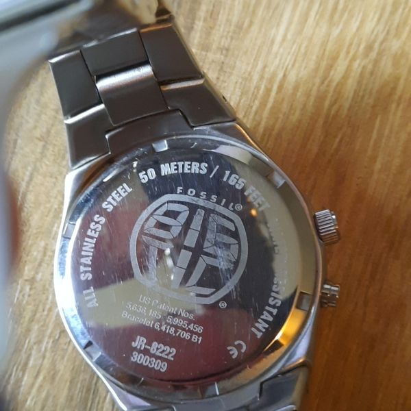 2000s Y2K Fossil Big Tic JR-8222 Blue Flame Animated Dial 39mm Men's Watch | WatchCharts Marketplace