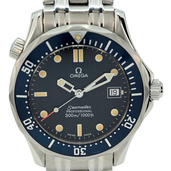 Omega 36mm Midsize Seamaster 300M Blue Wave Dive Watch! Serviced! Ref ...