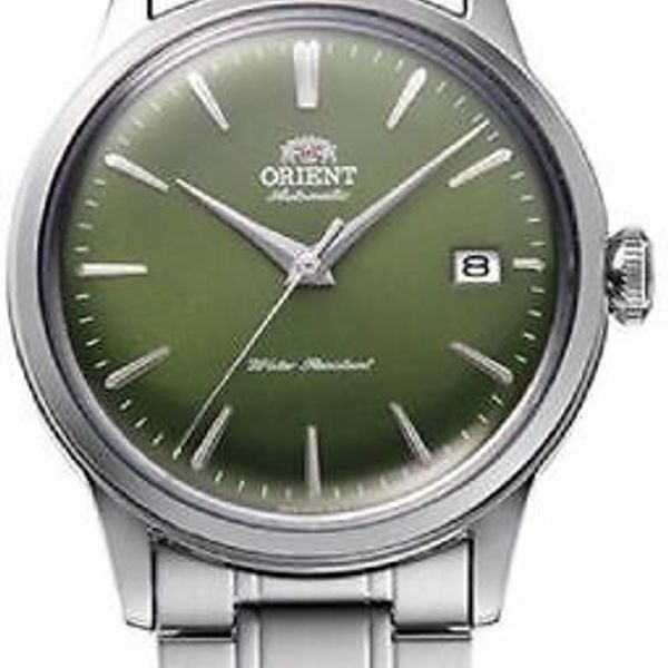 Men's Orient Bambino Version 7 Automatic Green Dial Watch RA-AC0M09E ...
