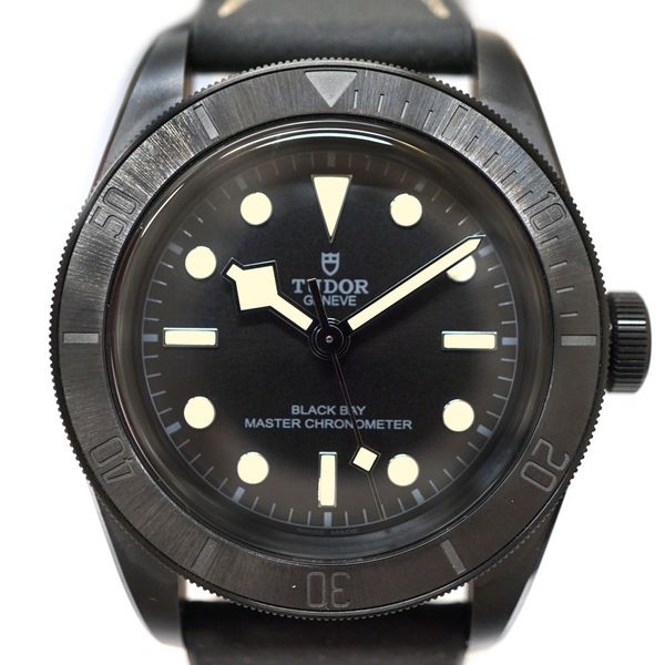 TUDOR 79210 CNU Heritage Black Bay Ceramic Rubber Self-winding Men's ...