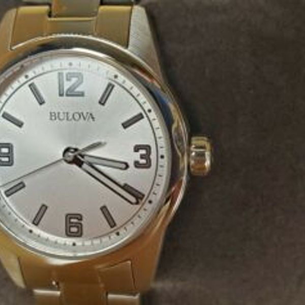 Bulova Corporate Collection Watch Features a Round Silver White Dial ...