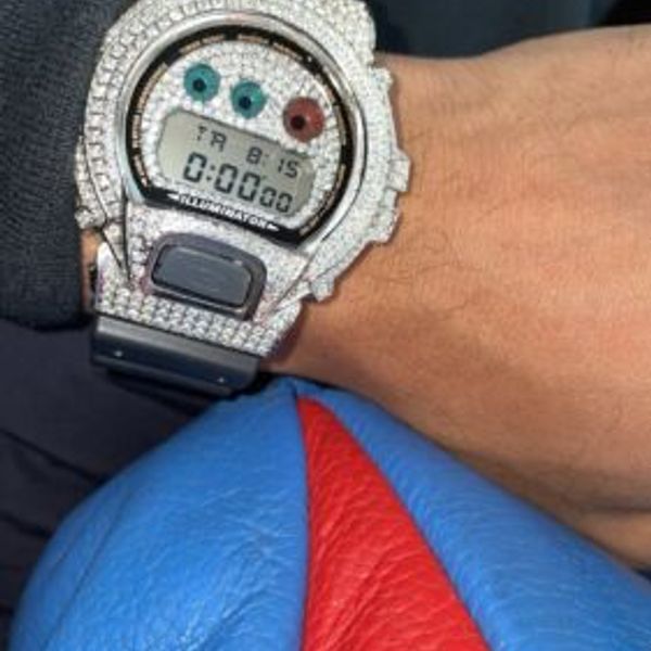 Casio Mens G Shock 6900 Jojino Aqua Master White Simulated Diamond ...