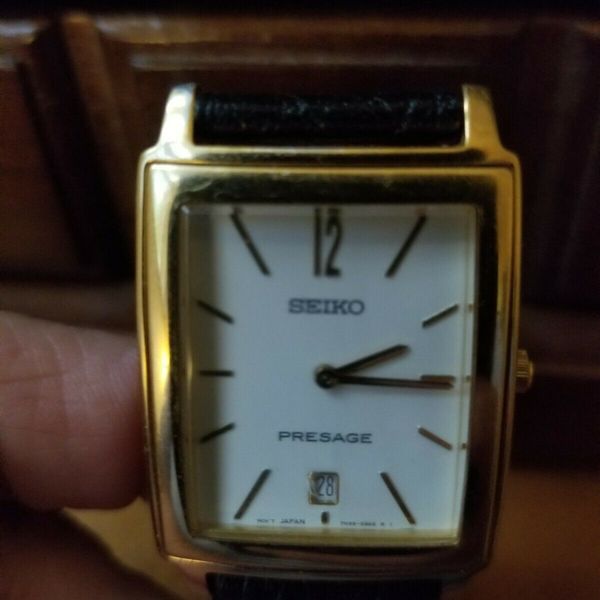 SEIKO PRESAGE 7N39-5B00 TANK MEN WATCH WORKING! | WatchCharts