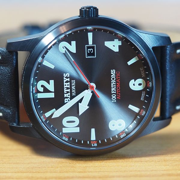 FS: Bathys 100 Fathoms Auto Black PVD with Ruthenium Dial -- Black PVD ...