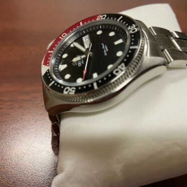 Orient Ray II Dive Watch, Box and Papers, Custom Bezel, Ceramic Lumed ...