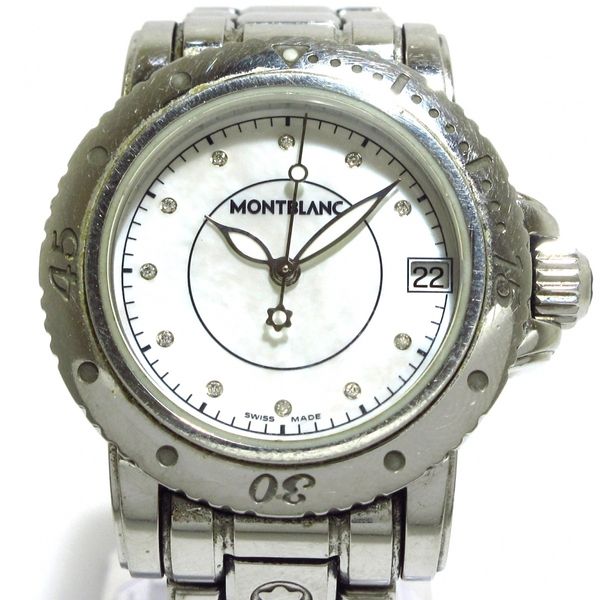 [New] [Used] MONTBLANC Meisterstück Watch Shell Dial White Shell ...