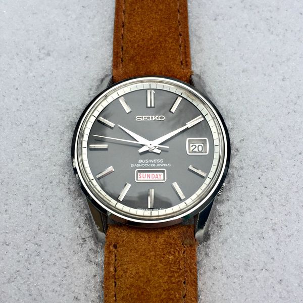 FS Seiko Weekdater Vintage 1967 Rare Grey Dial | WatchCharts Marketplace
