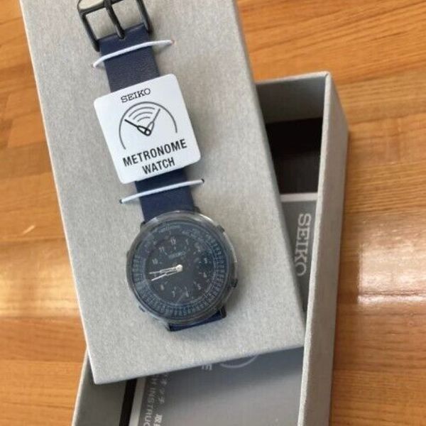 SEIKO Metronome Watch Standard Line Color Navy blue SMW004A Japan [Pre ...