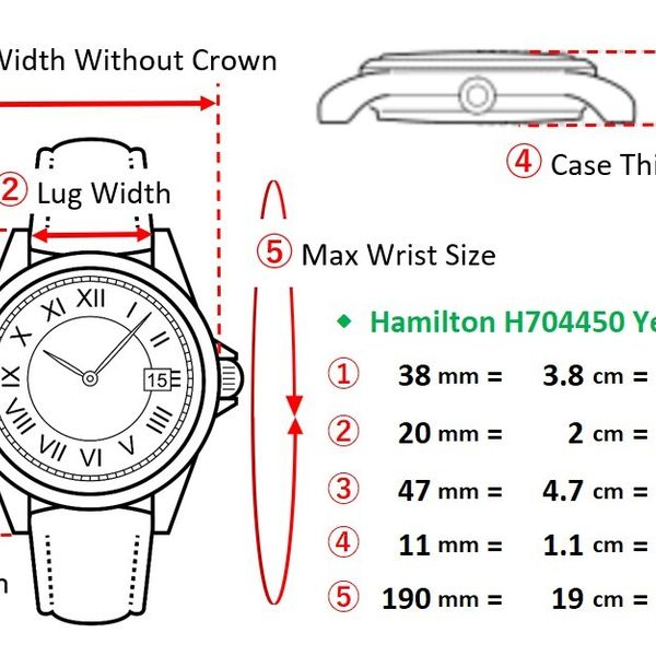 [Near MINT] Hamilton Khaki H704450 38mm Yellow Dial Automatic Men's ...