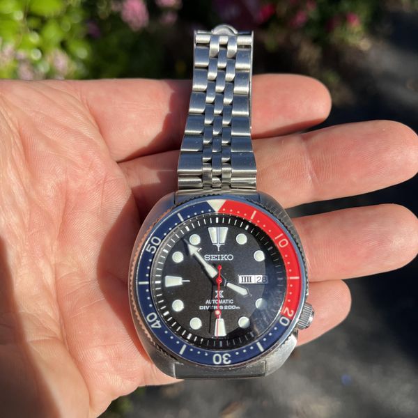 [WTS] SRP Seiko Turtle - Pepsi mod with Uncle Seiko Jubilee ...