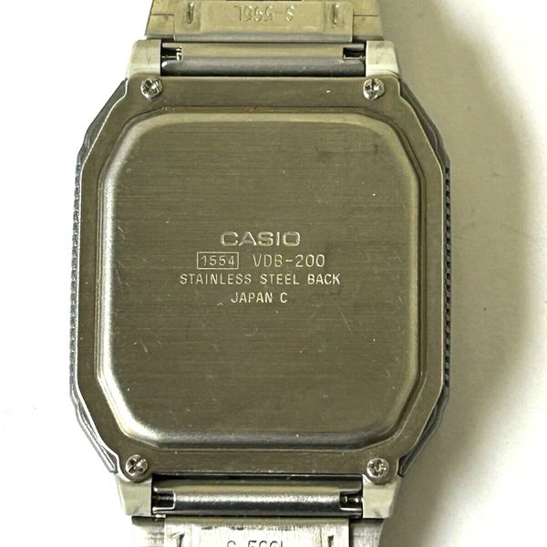 Casio Vintage Touch Screen Memory Protect VDB 200 Watch VGC New Battery ...