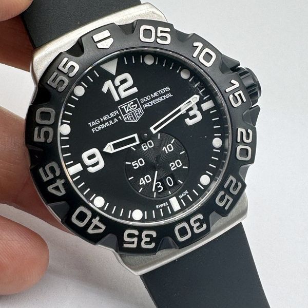 Tag Heuer WAH1010 Formula 1 Rubber Blancpain Fifty Fathoms Band Strap ...