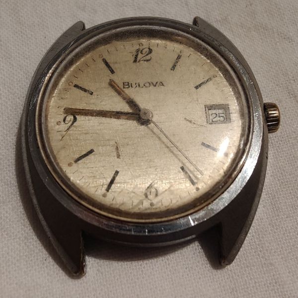 1977 (N7) MEN'S BULOVA 17J 11AOCD CALIBER 34mm HAND WIND WRISTWATCH ...